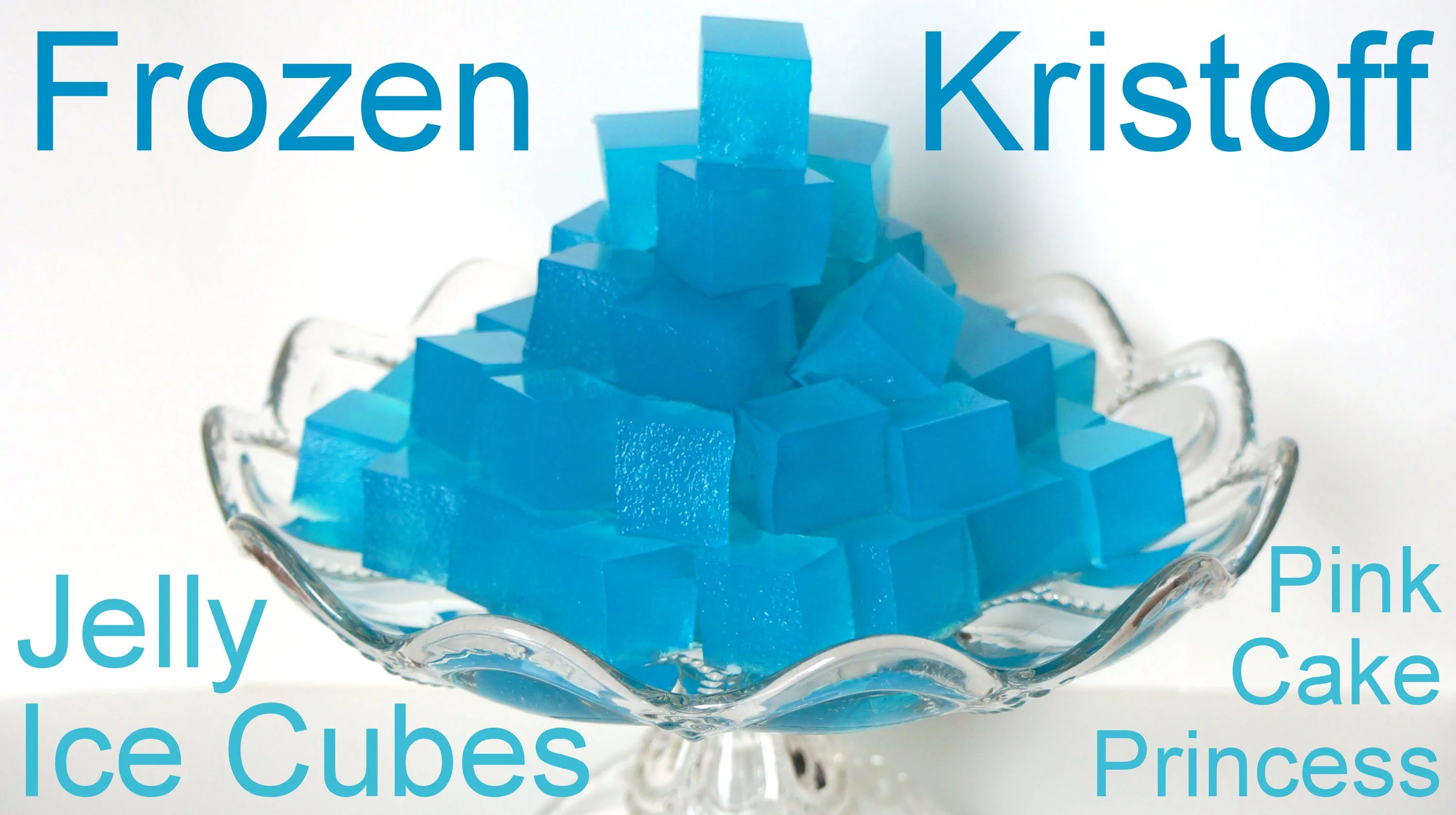 Frozen Kristoff Ice Cube Jelly Dessert Recipe how to by Pink Cake ...