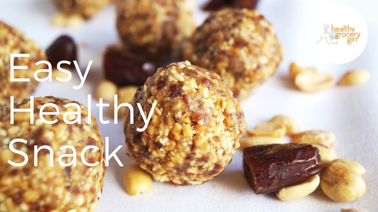Peanut Date Bites | Easy Healthy Snack Recipe | Healthy Grocery Girl ...