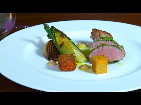 Michelin star chef Sam Moody creates lamb, heritage tomato and monkfish ...